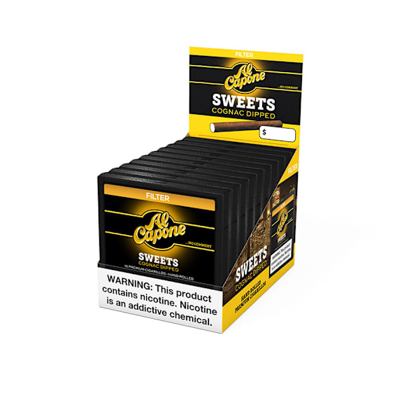 Al Capone Sweets Cognac Filter 10/10 Cigars - Natural | Famous Smoke