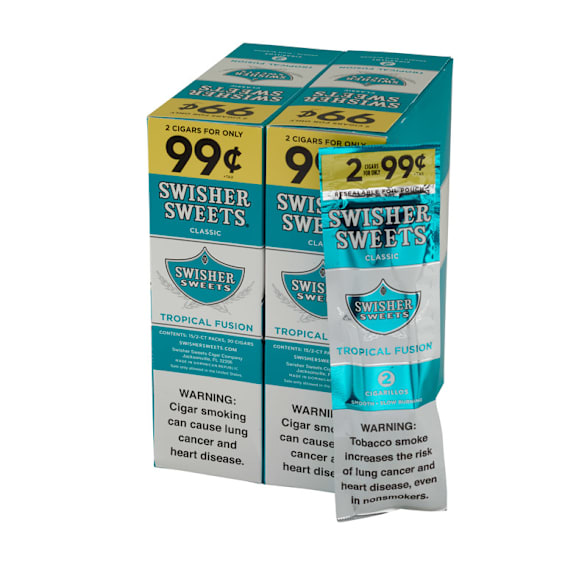 Swisher Sweets Tropical Fusion Cigarillos 30/2 Cigars - Natural ...