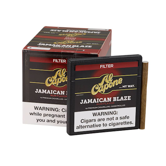 Al Capone Jamaican Blaze Rum Filter 10/10 Cigars - Natural | Famous Cigars