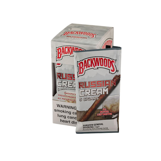Backwoods Russian Cream 8/5 Cigars - Natural | Famous Smoke