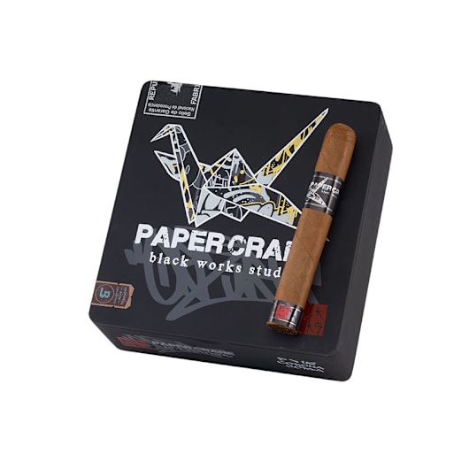 Black Works Studio Paper Crane Corona Gorda Box Press Cigars - Natural ...