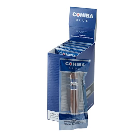 Cohiba Blue Robusto Freshness 6 Pack Cigars - Natural | Famous Cigars