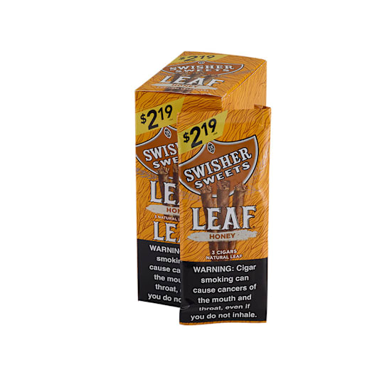 Swisher Sweets Leaf Honey Cigarillos 10/3 Cigars - Natural | Famous Cigars