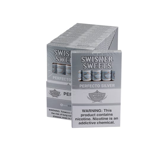 Swisher Sweet Silver Perfecto (5) Cigars - Natural | Famous Cigars