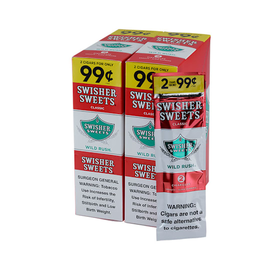 Swisher Wild Rush 30/2 Cigars - Natural | Famous Cigars