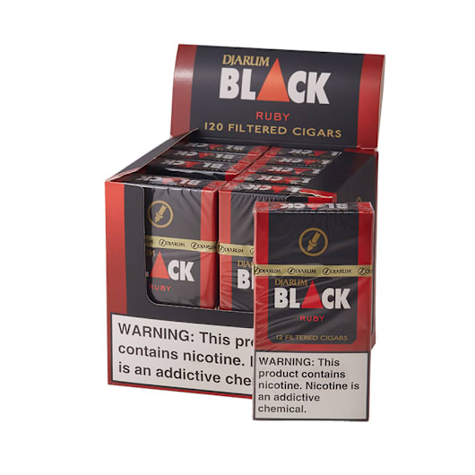 Djarum Black Ruby Filtered Cigars - Natural | Famous Smoke