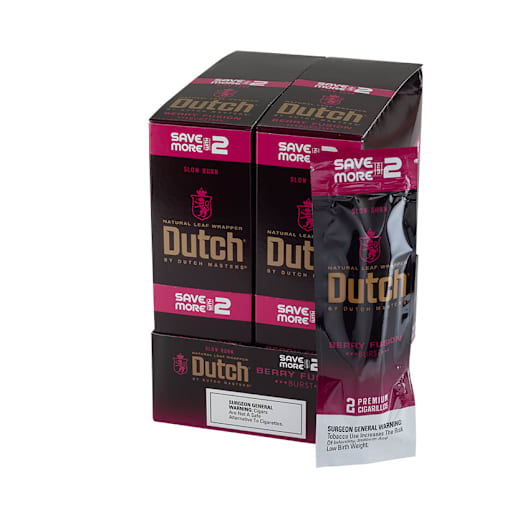 Dutch by Dutch Masters Berry Fusion Burst Cigarillos (4 3/4 x 28 ...