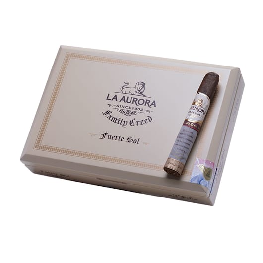 La Aurora Family Creed Fuerte Sol Robusto Cigars - Maduro | Famous Smoke