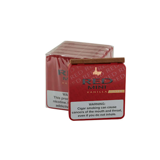 Villiger Red Mini Vanilla Filter 5/20 Cigars - Natural | Famous Smoke