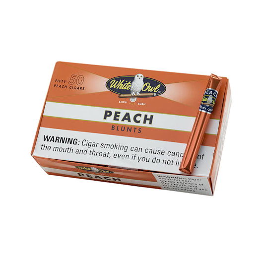 White Owl Blunts Peach Foil Fresh - Natural | Famous Cigars
