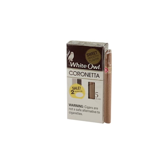 White Owl Coronetta 10/10 Cigars - Natural | Famous Smoke