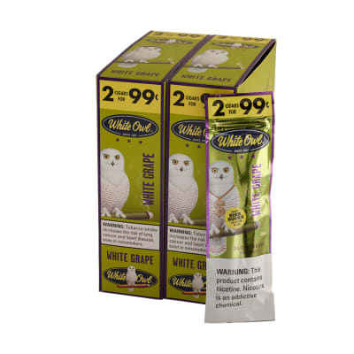 White Owl Blunts White Grape Foil Fresh Cigars - Natural | Famous Smoke